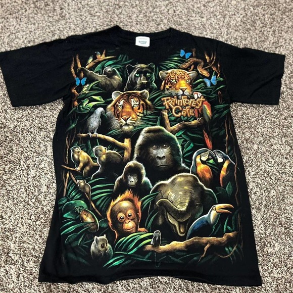 Shirts | Vintage Rainforest Cafe Animal Jungle Panther Shirt | Poshmark